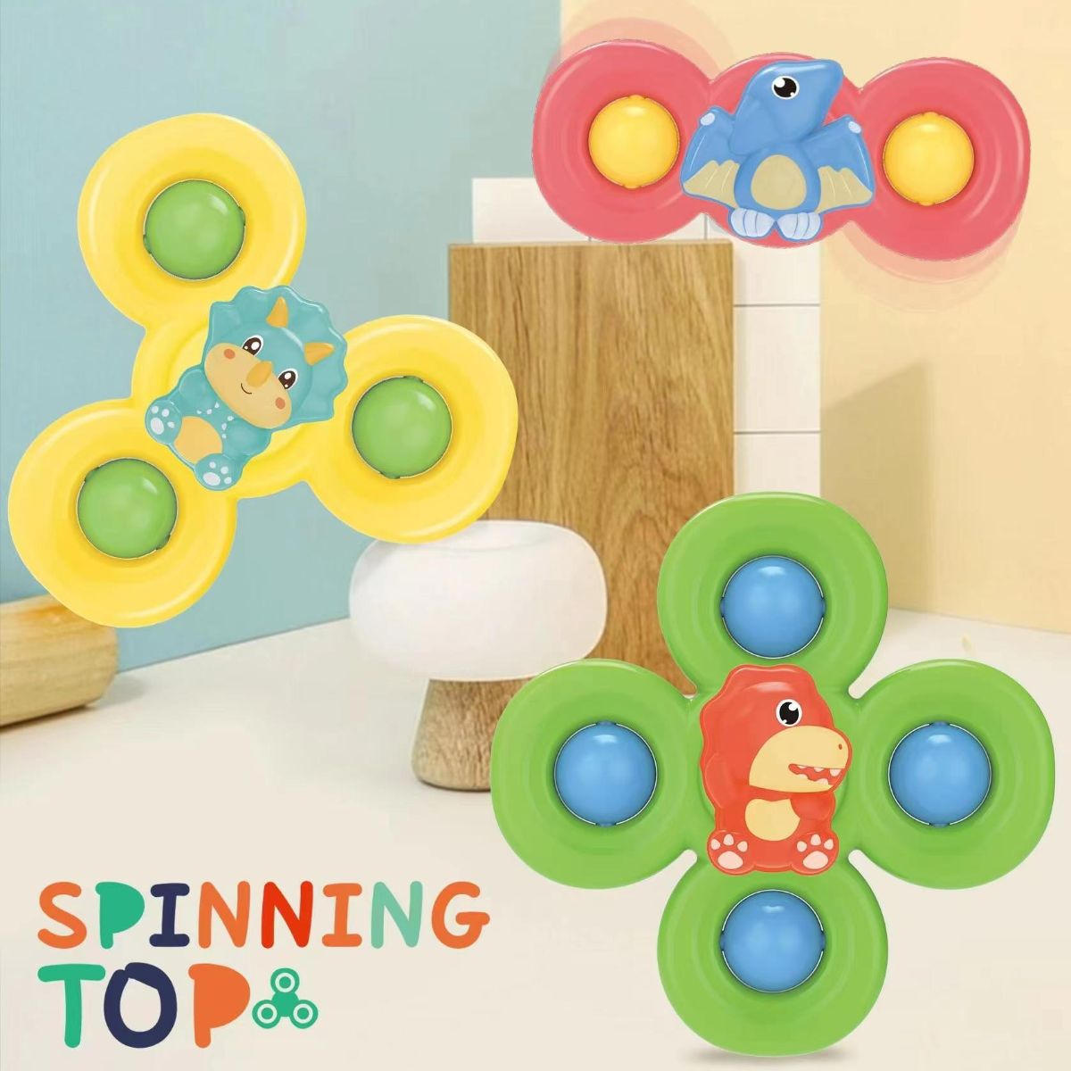 Dinosaur & Sea Spinning Top Sensory Toys – BLaLa Toy